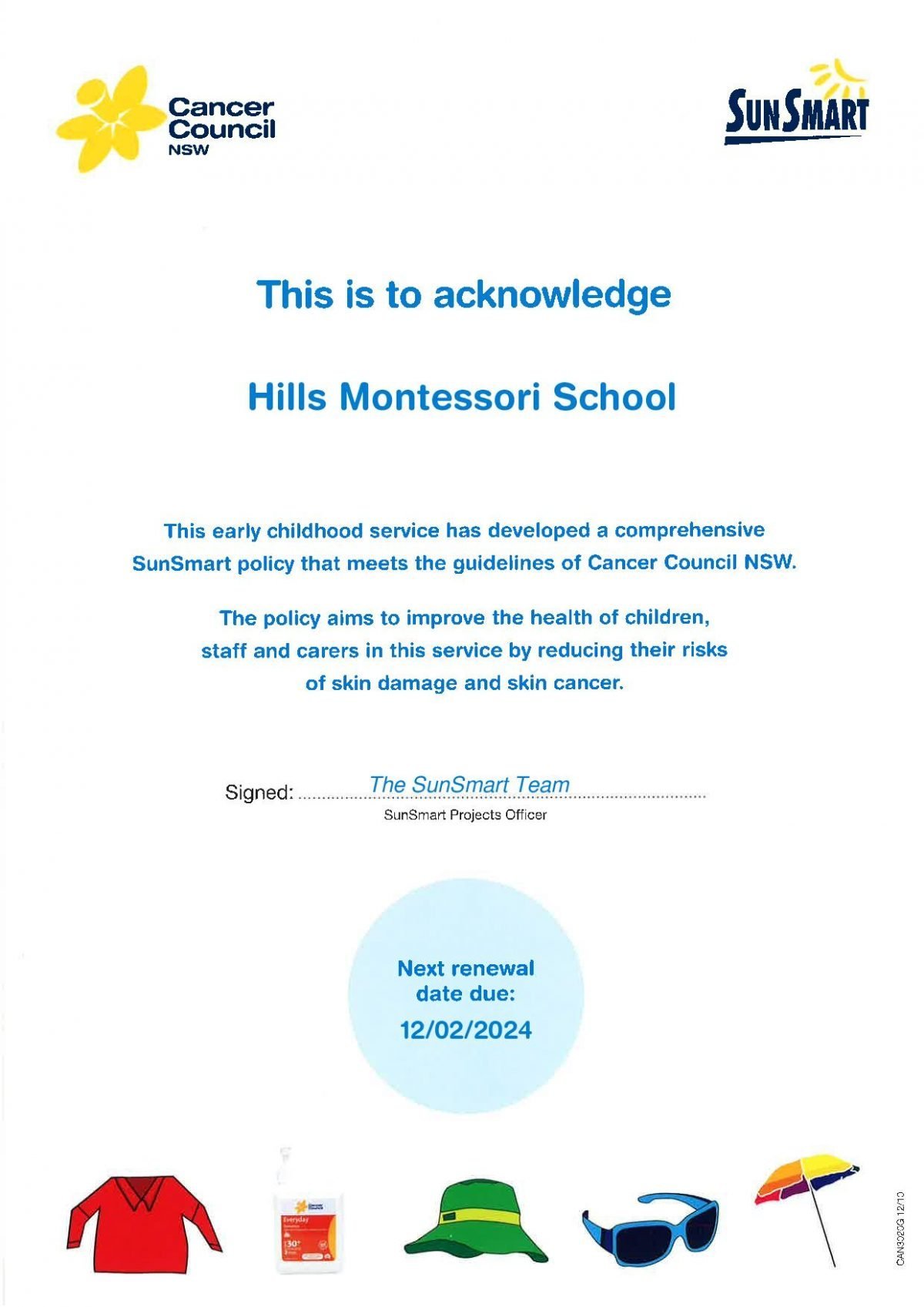 Sun Smart - Hills Montessori